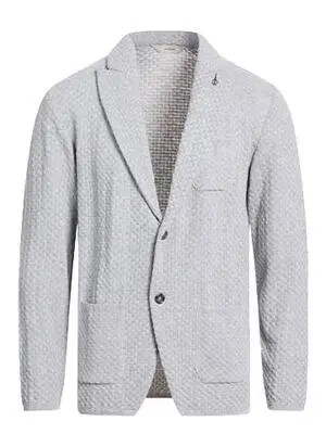 PAOLONI Blazer Size Cotton, Acrylic - Grey