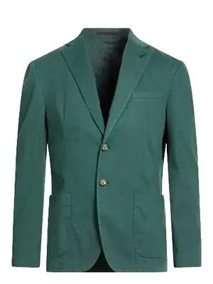PAOLONI Blazer Size Cotton, Elastane - Green