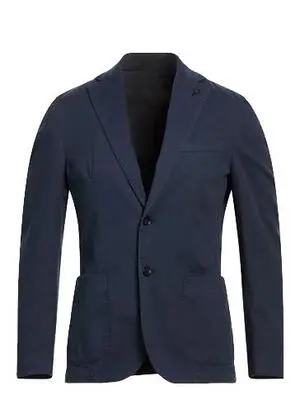PAOLONI Blazer Emerald Size Cotton, Elastane - Navy