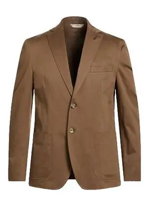 PAOLONI Blazer Chocolate Size Cotton, Elastane - Brown