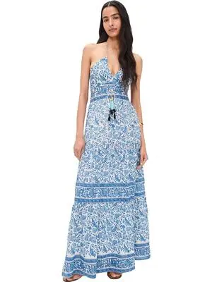 Bell Alexandria Maxi Dress - Blue White
