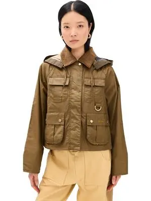 Barbour Liza Wax Jacket - Sand/dress