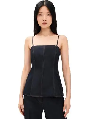 Helmut Lang Minimal Slip Top - Navy Melange