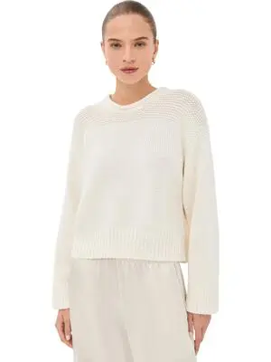 Sablyn Sutton Slouchy Pullover - Gardenia