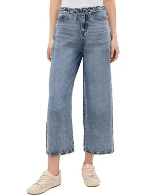 Splendid Lounge Denim Crop Pants - Indigo