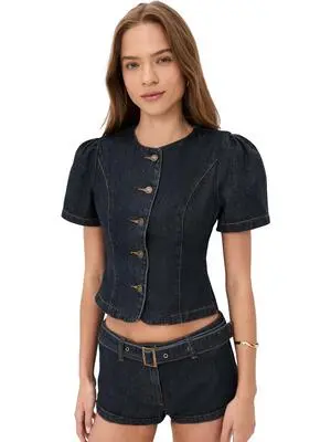 Lioness Femme Blouse Dark Denim