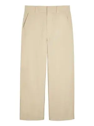 LEMAIRE Wide-leg Silk-blend Trousers - Off White
