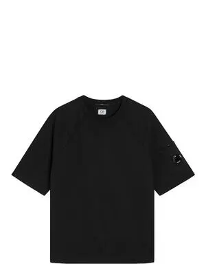 C.P. COMPANY Logo Cotton T-shirt - Black