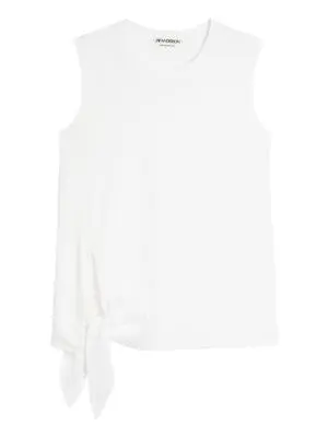JW Anderson Knotted Cotton Tank Top - White