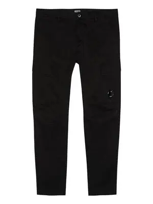 C.P. COMPANY Straight-leg Stretch-cotton Cargo Trousers - Black