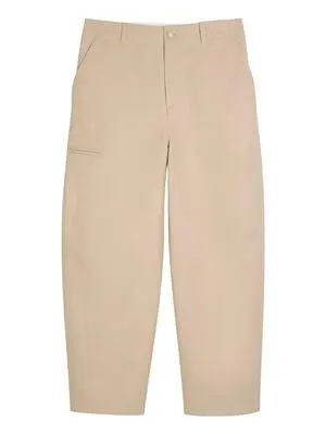 Givenchy Wide-leg Cotton Trousers - Beige