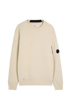 C.P. COMPANY Logo Cotton Sweatshirt - Beige