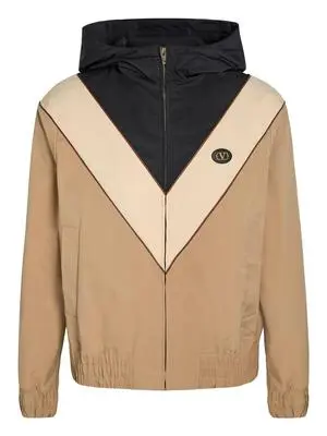 Valentino Garavani Vlogo Panelled Hooded Jacket - Multicoloured 1