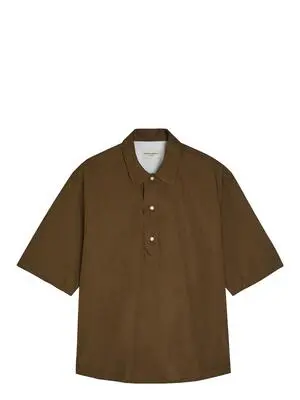 Officine Générale Joris Cotton Shirt - Dark Brown