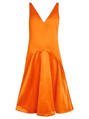 JW ANDERSON Flared Satin Midi Dress