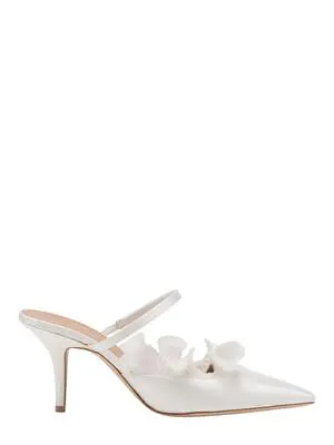 MALONE SOULIERS Cecile 70 Heeled Mules - White