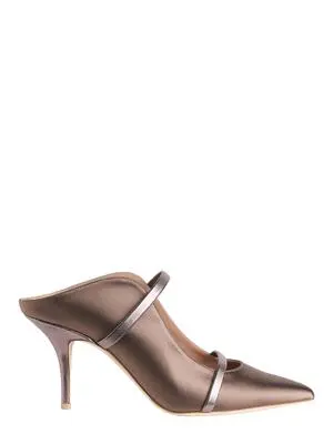 MALONE SOULIERS Maureen 70 Heeled Mules - Nude