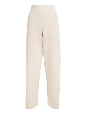 Fabiana Filippi Wool-cotton Wide-leg Trousers - Ivory