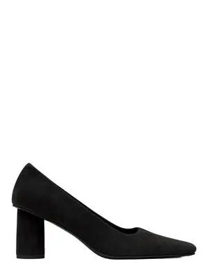 ST AGNI Suede Cylinder Pump - Black