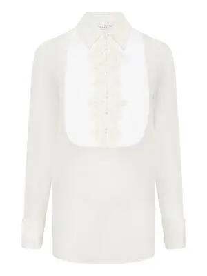 Gabriela Hearst Oriana Lace Blouse - Ivory