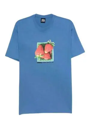 StÜssy Berries Printed T-shirt - Blue