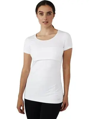 MODERN ETERNITY Maternity & Nursing Top - White