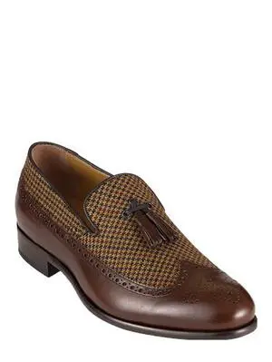 PAUL FREDRICK Tassel Loafer - Brown Multi