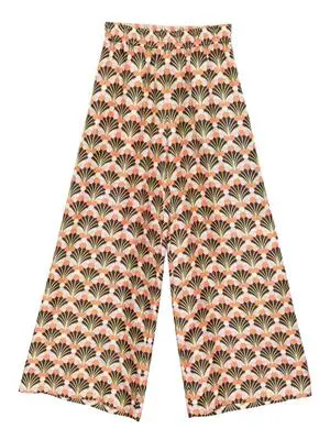 La DoubleJ Floral Print Trousers - Brown