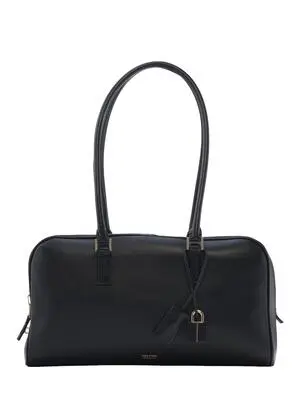 TOM FORD Small Leather Bowling Bag - Black