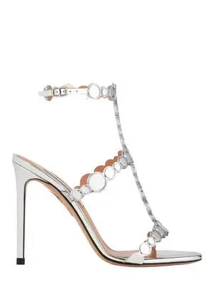 AQUAZZURA Cha Cha Cha Crystal Sandals Silver