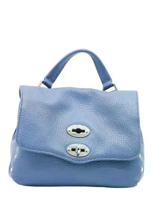 ZANELLATO Stud-detail Top-handle Satchel - Blue