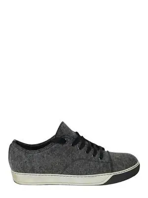 LANVIN Felt Lace-Up Sneakers