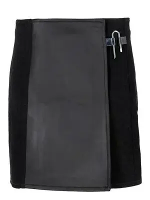 GIVENCHY Padlock-Detail Panelled Mini Skirt