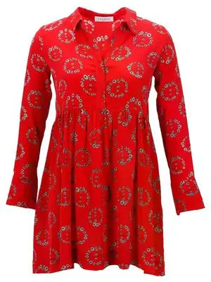 Sandro Floral Mini Dress - Red