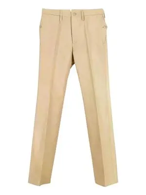 Gucci Pleated Buttoned Chino Trousers - Neutrals