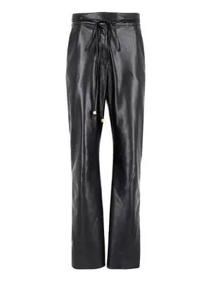 Nanushka High-rise Drawstring Trousers - Black