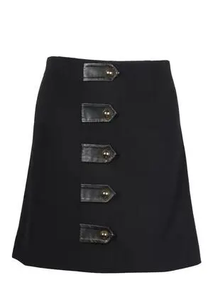 SANDRO Button Mini Skirt