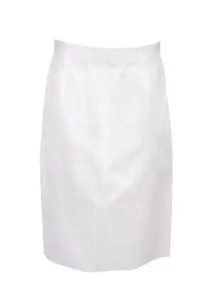 Celine Cotton Mini Skirt - White