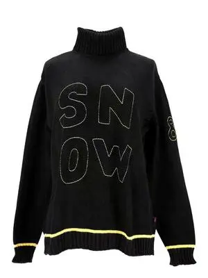 Dolce & Gabbana High-neck Embroidered Sweater - Black