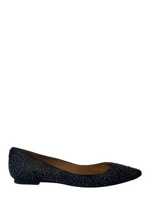 COACH VINTAGE Rory Studded Pointed Ballet Flats - Black