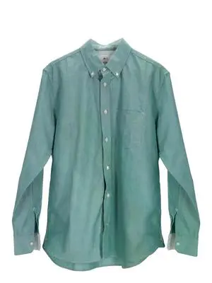 Mr P. Button-down-collar Shirt - Green