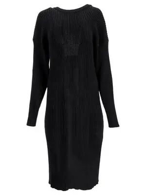 Bottega Veneta Cut-out Knit Midi Dress - Black