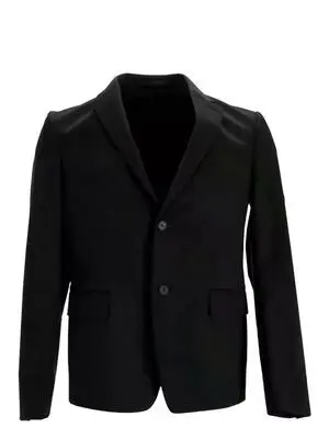 Prada Single-breasted Pockets Blazer - Black