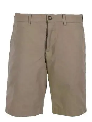 Prada Cotton Belt-loops Shorts - Neutrals