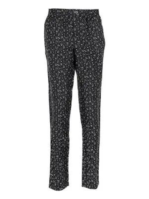 Dolce & Gabbana Straight-leg Printed Trousers - Black