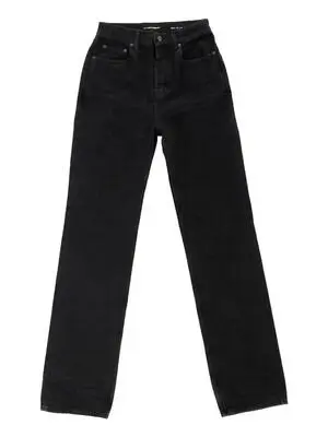 Saint Laurent High-waist Cotton Jeans - Black