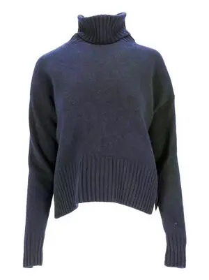 Prada Ribbed Turtleneck Sweater - Blue