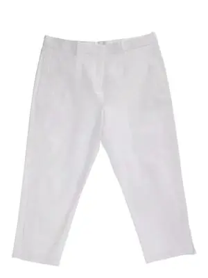 JIL SANDER Straight-leg Cotton Trousers - White