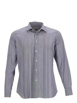 Prada Striped Cotton Shirt - Grey