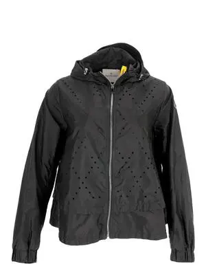 Moncler Vintage Hooded Perforated Jacket - Black